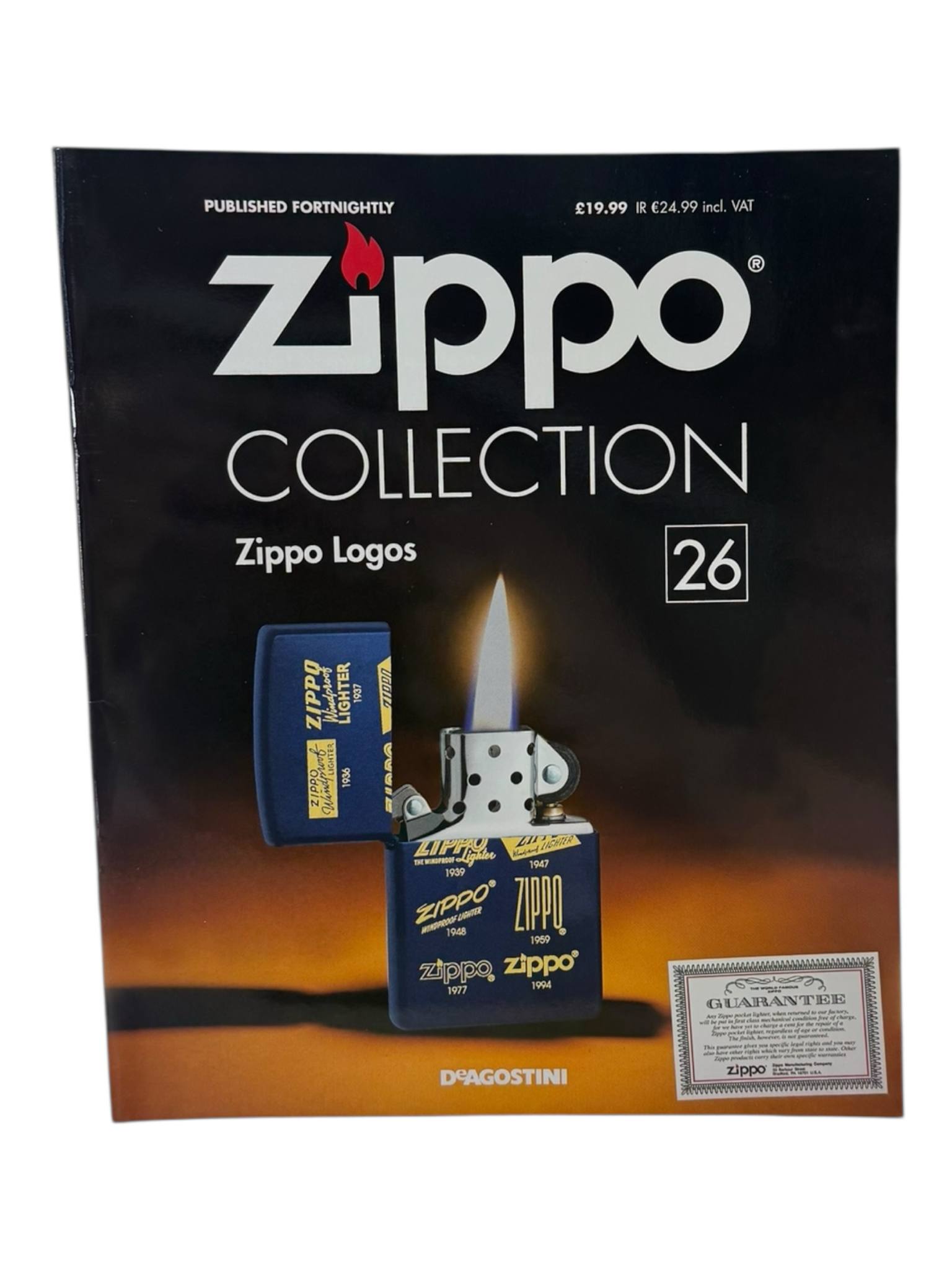 Like New DeAGOSTINI Zippo Collection Magazine & Lighter - #26 Logos ...